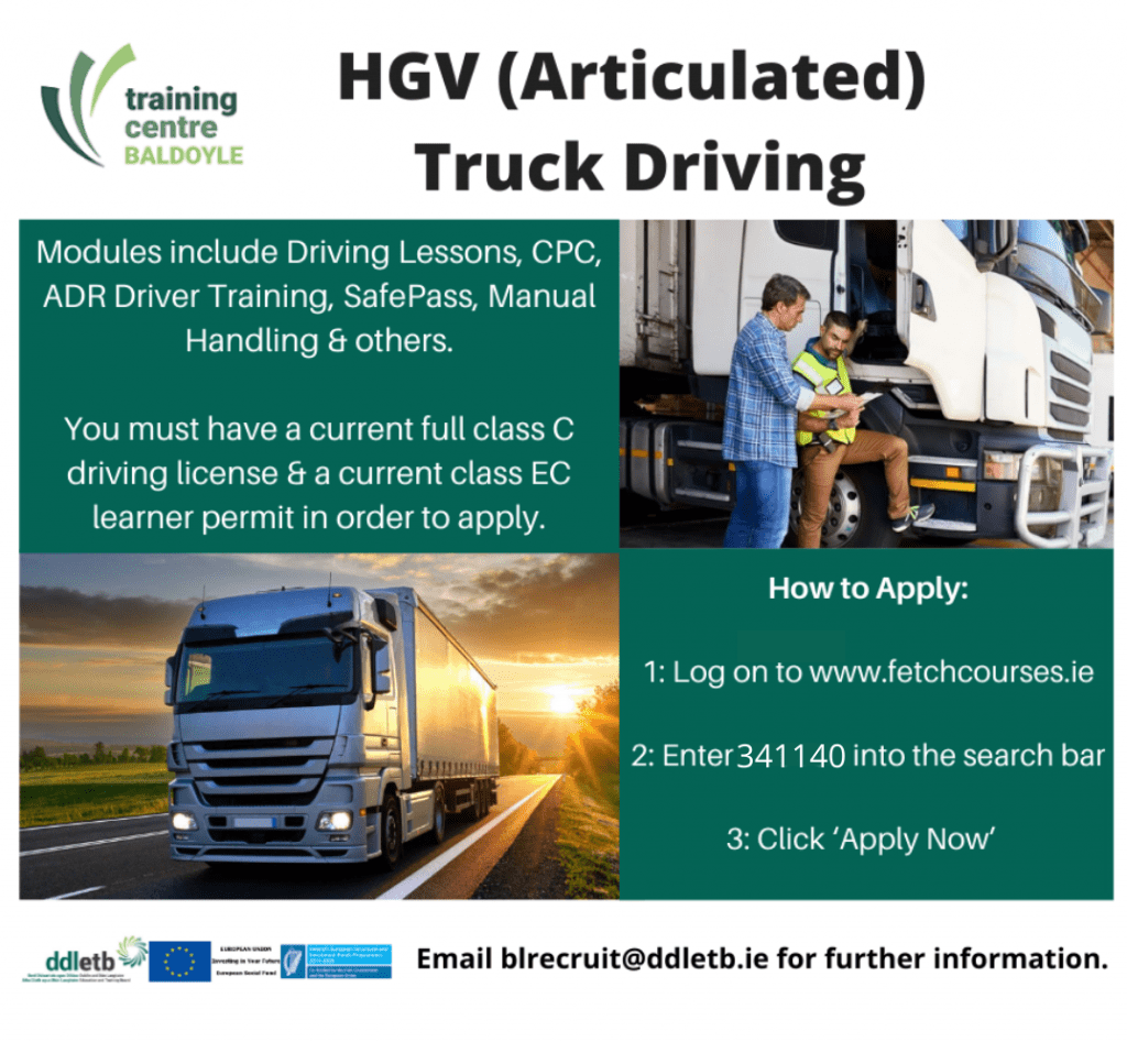 Applications still being accepted for HGV Articulated Truck Driving ...