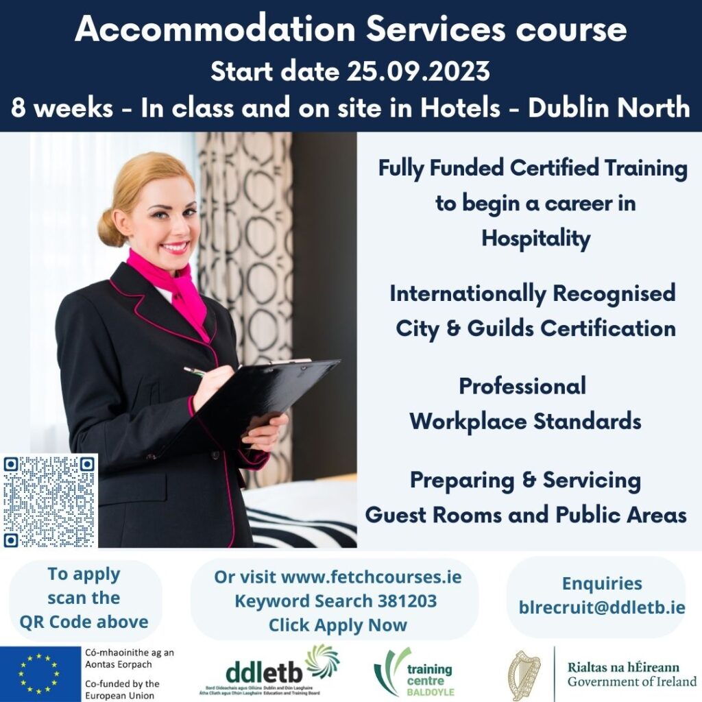 New - Certificate in Accommodation Services - now accepting ...