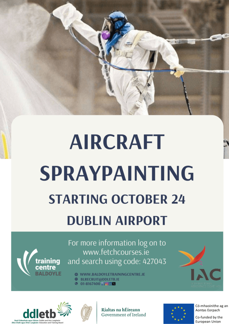 Aircraft SprayPainting - Baldoyle Training Centre
