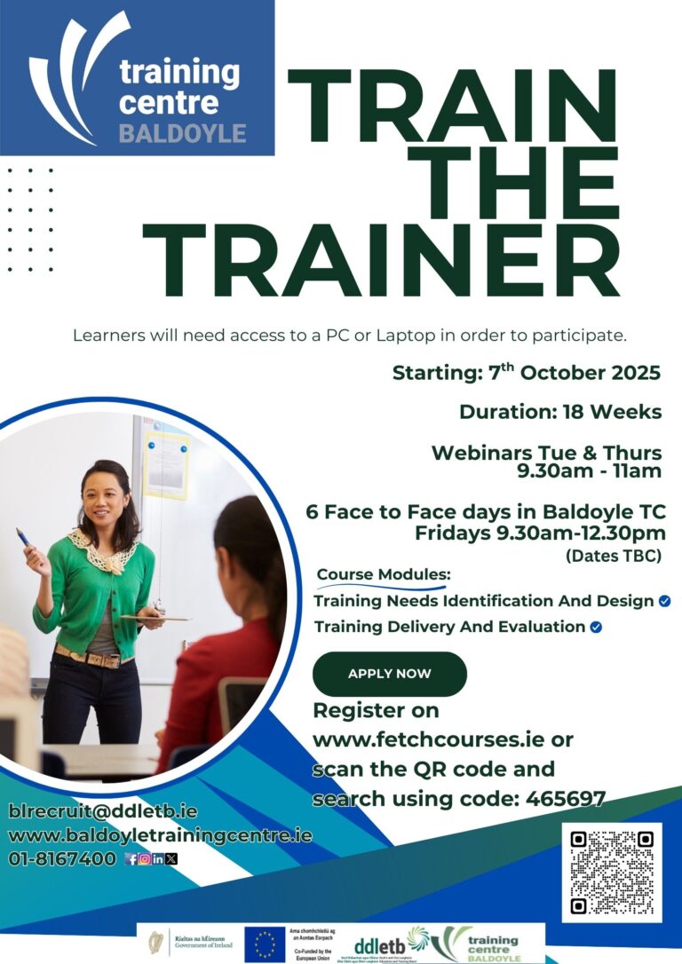 Train the Trainer - Baldoyle Training Centre